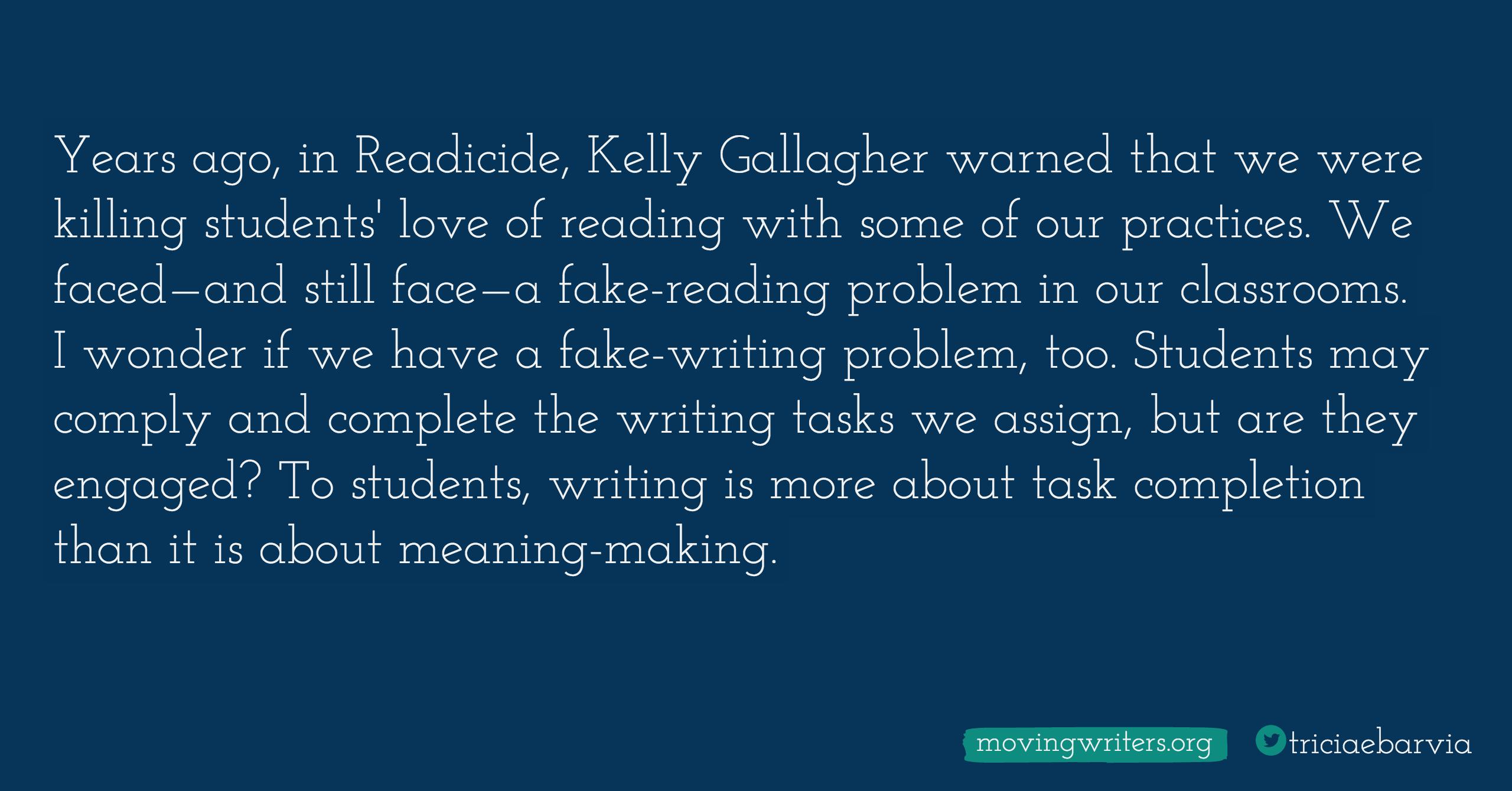 Writing in the Wild: Beyond the 5-Paragraph Essay – moving writers