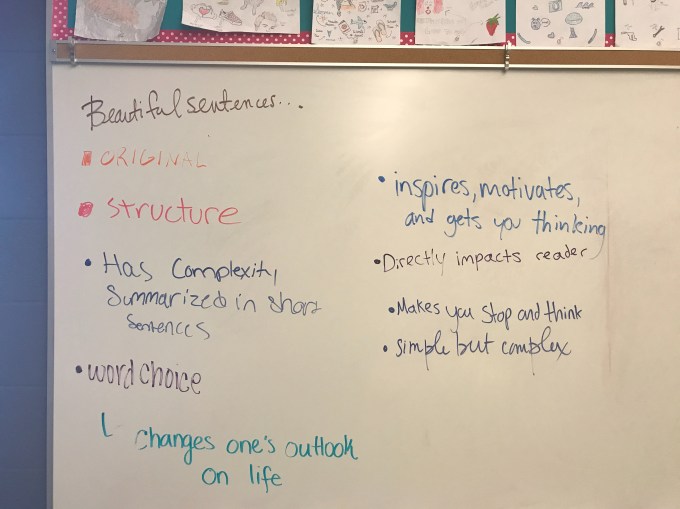 A Lesson on Beautiful Sentences – moving writers