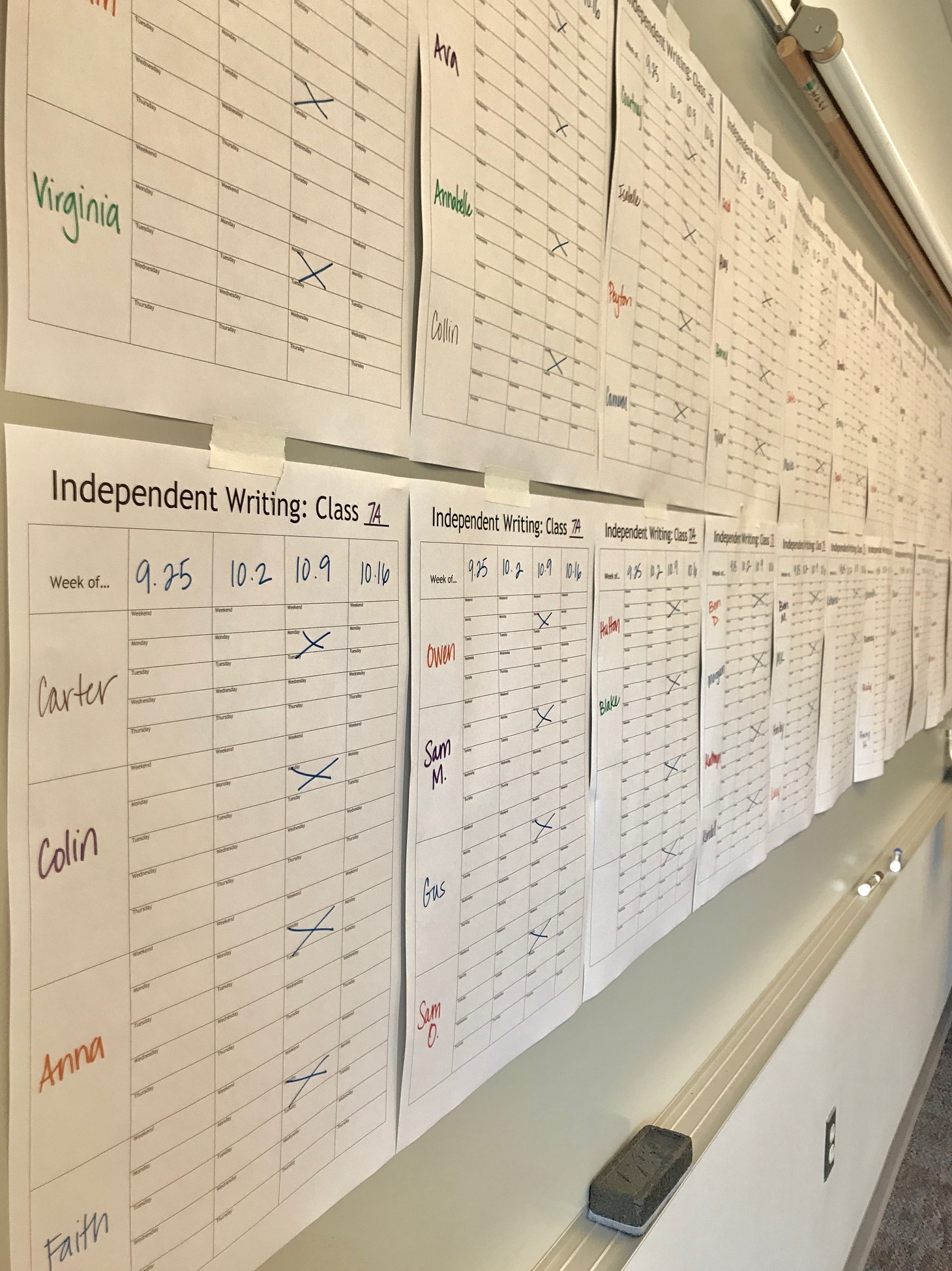 Managing Independent Writing – moving writers