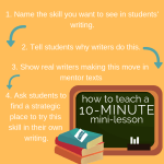 Writing Workshop 101/201: Teaching Skills – moving writers