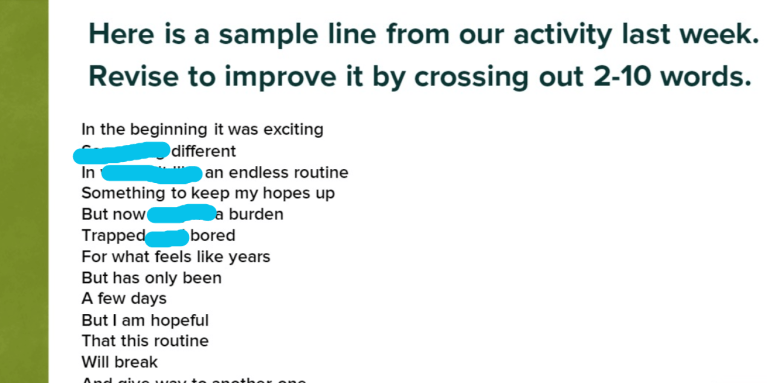 A Collaborative Poem for An Isolating Pause – moving writers