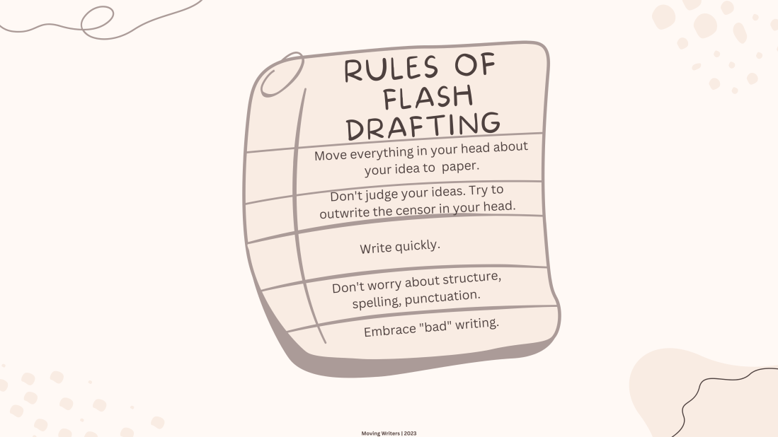 Flash Draft Moving Writers